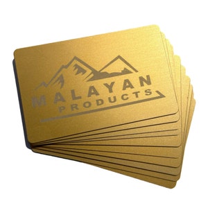 0.8MM Anodized Aluminum Business Card Blanks for Laser Engraving Metal ...