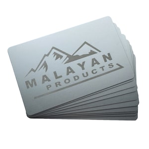 0.8MM Anodized Aluminum Business Card Blanks for Laser Engraving Metal ...