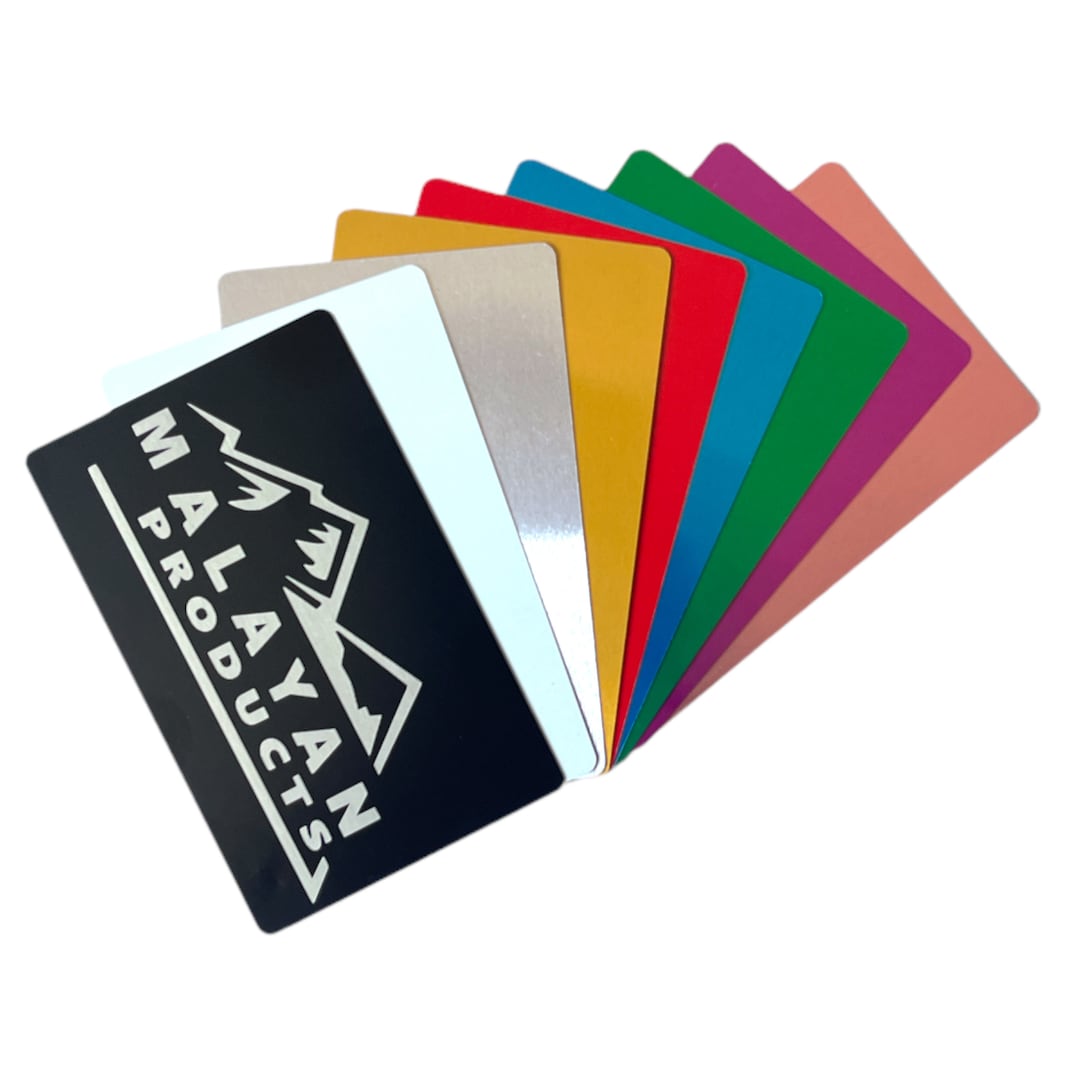 Thick Blank Anodized Aluminum Business Cards, Metal Business Cards ...