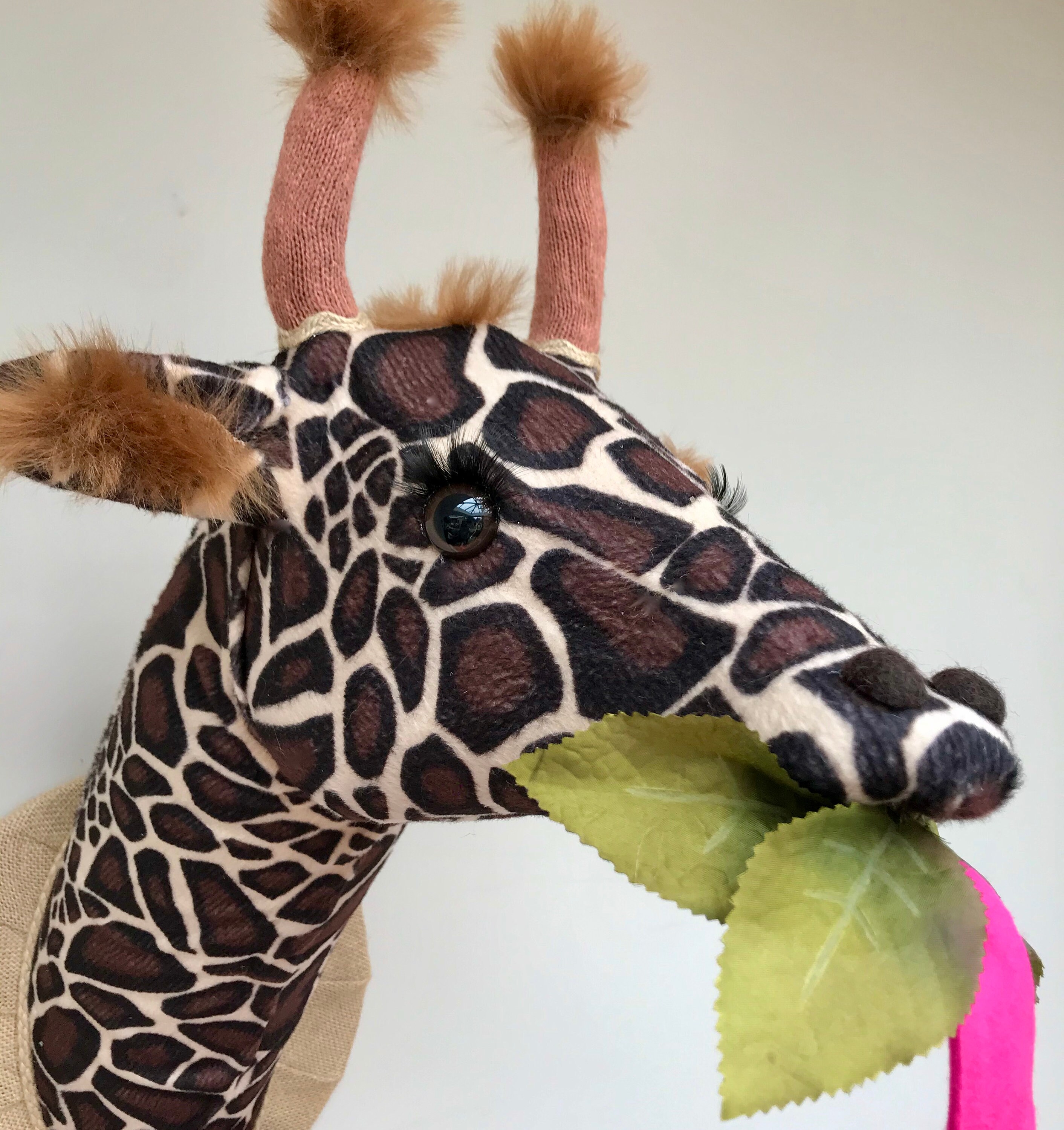Giraffe Head Faux Taxidermy Funky Safari Exotic Zoo Wall - Etsy Singapore
