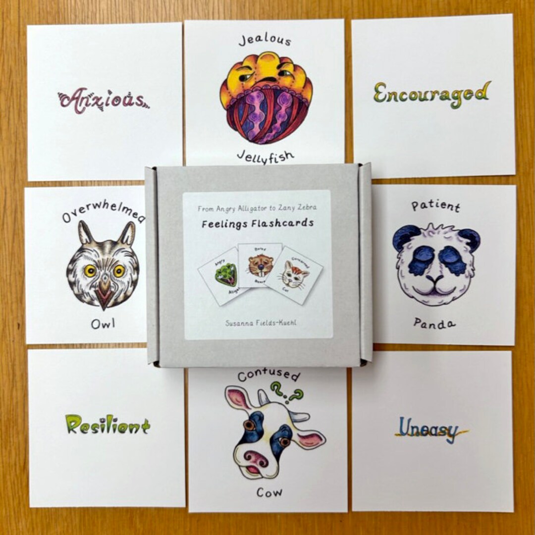 From Angry Alligator to Zany Zebra: Feelings Flashcards With ...