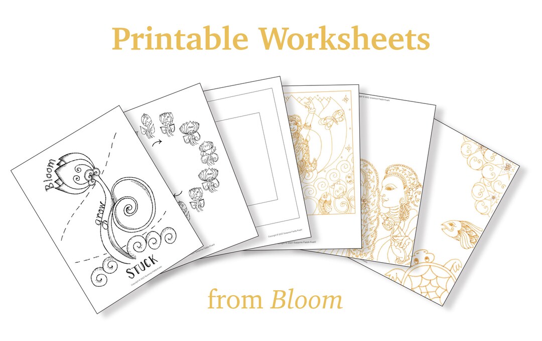 Bloom Worksheets for Repeat Printing - Etsy