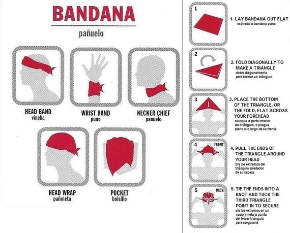 Folded Bandana On Head