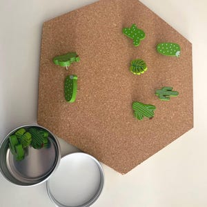 Cactus Themed Push Pins Corkboard / Thumb Tacks / Drawing Pins - Etsy