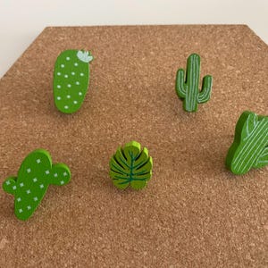 Cactus Themed Push Pins Corkboard / Thumb Tacks / Drawing Pins - Etsy