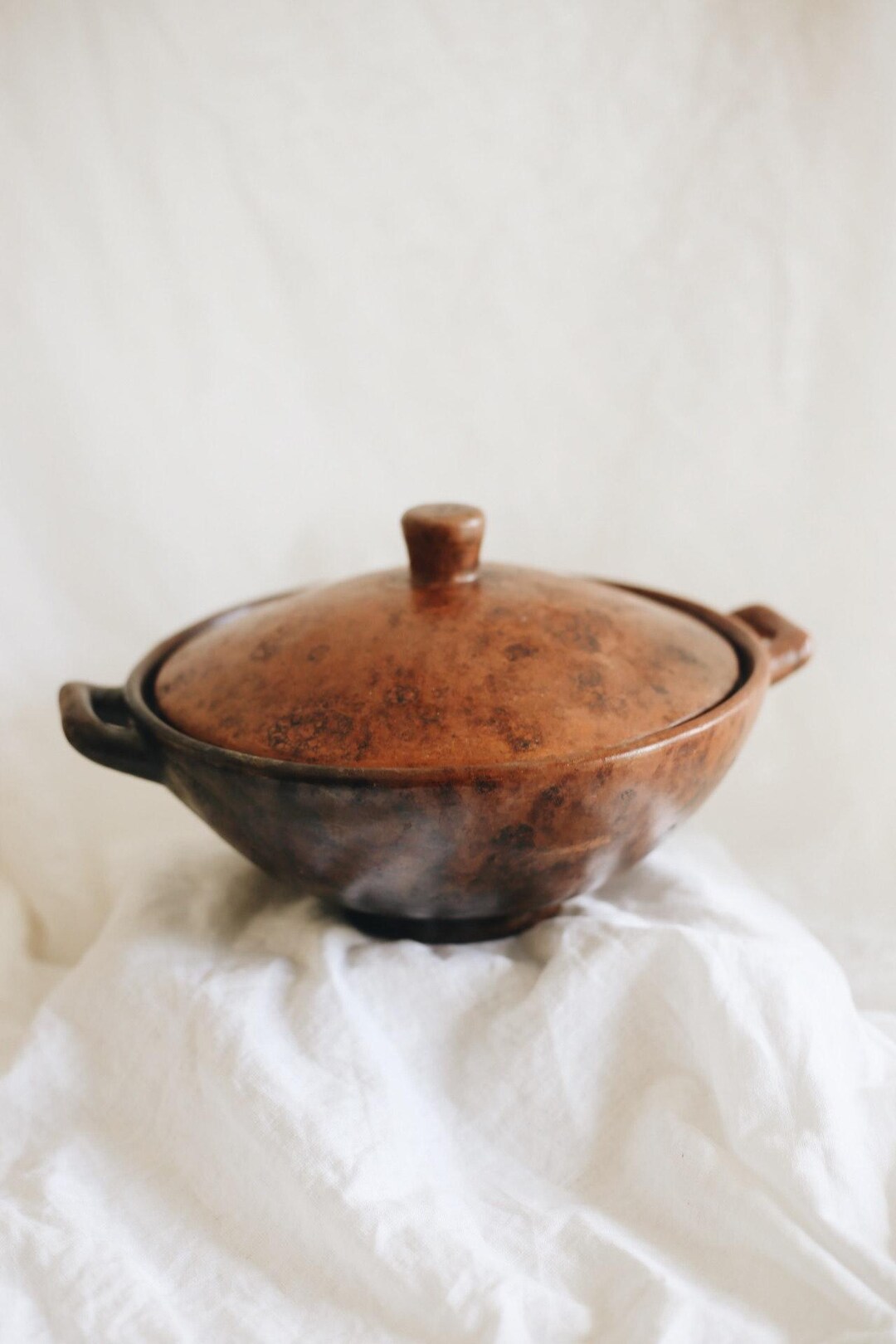 Vintage Earthenware Cooking Vessel Japanese Donabe Clay Pot Spanish ...