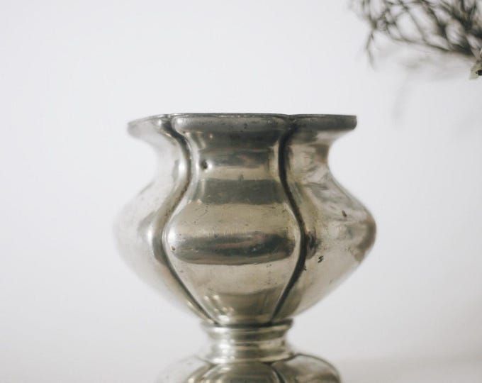 Collectible Vintage Pewter Vase by James Dixon and Son / Pewter Decor ...