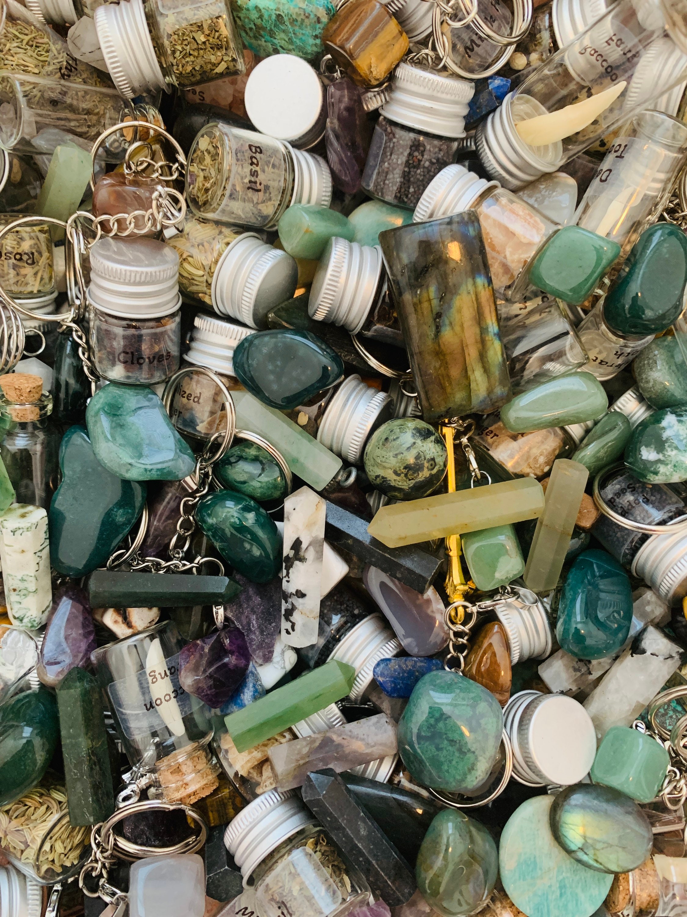 Witch Crystal Scoop Altar Oddities With Animal Bones and - Etsy