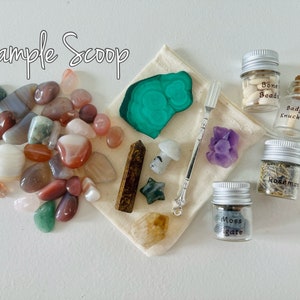 Witch Crystal Scoop Altar Oddities With Animal Bones and - Etsy