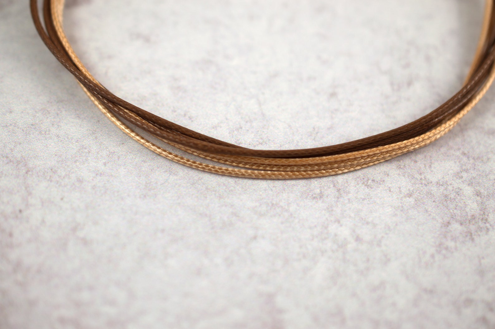 Brown Wax Cord Bracelet Waxed Cord Bracelet Friendship - Etsy