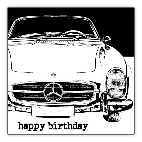 Mercedes Benz Birthday Cards - Etsy