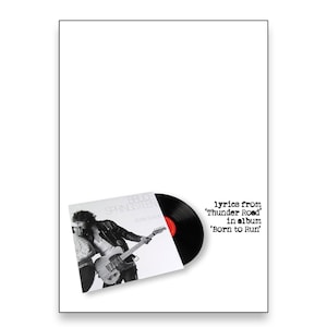 Bruce Springsteen Birthday Card. Personalise It! Choice of Sizes. - Etsy