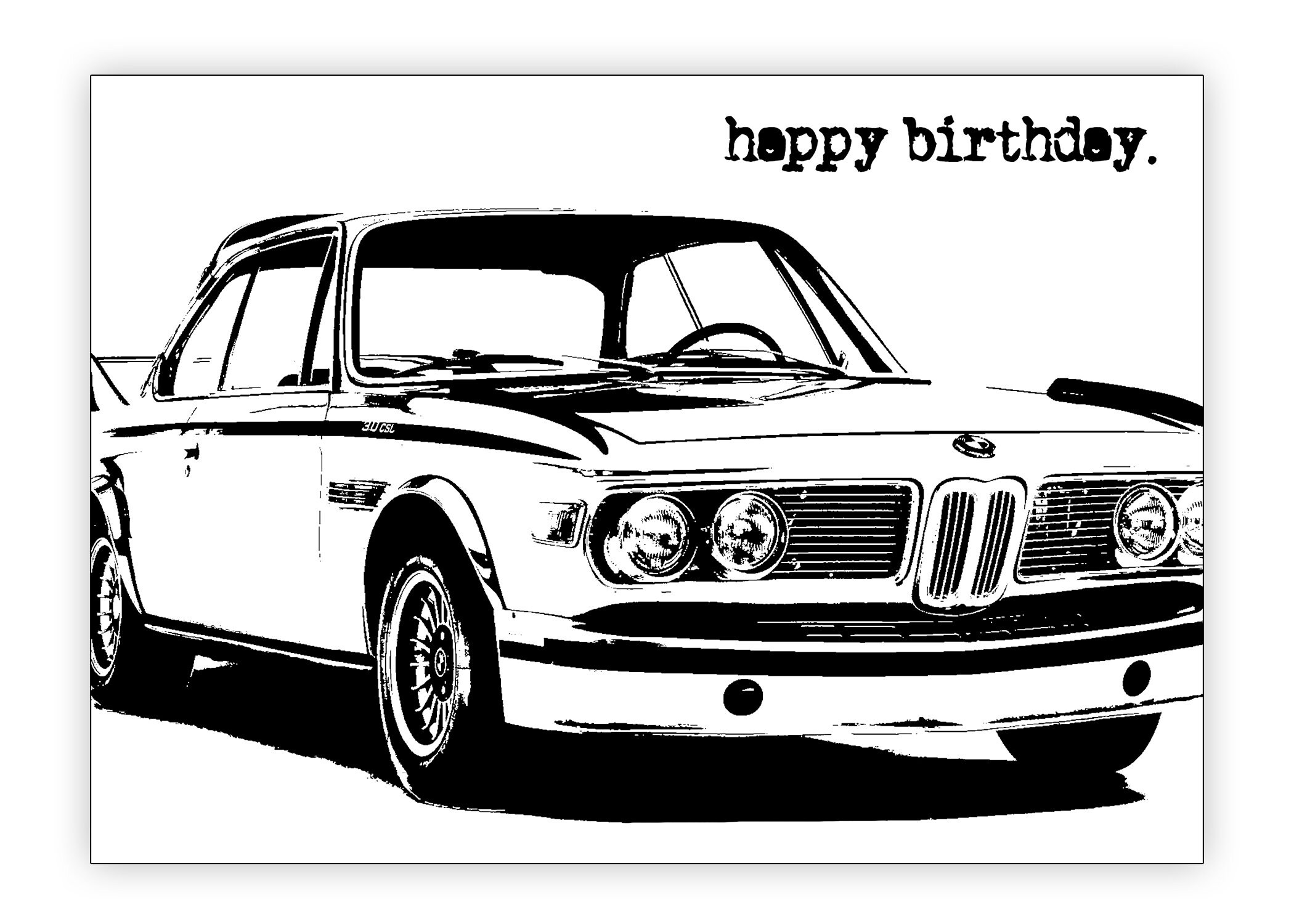 Bmw Christmas Holiday Card Cute