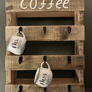 Pallet Coffee Cup Holder - Etsy
