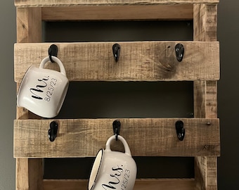 Wood Pallet Coffee Rack - Etsy