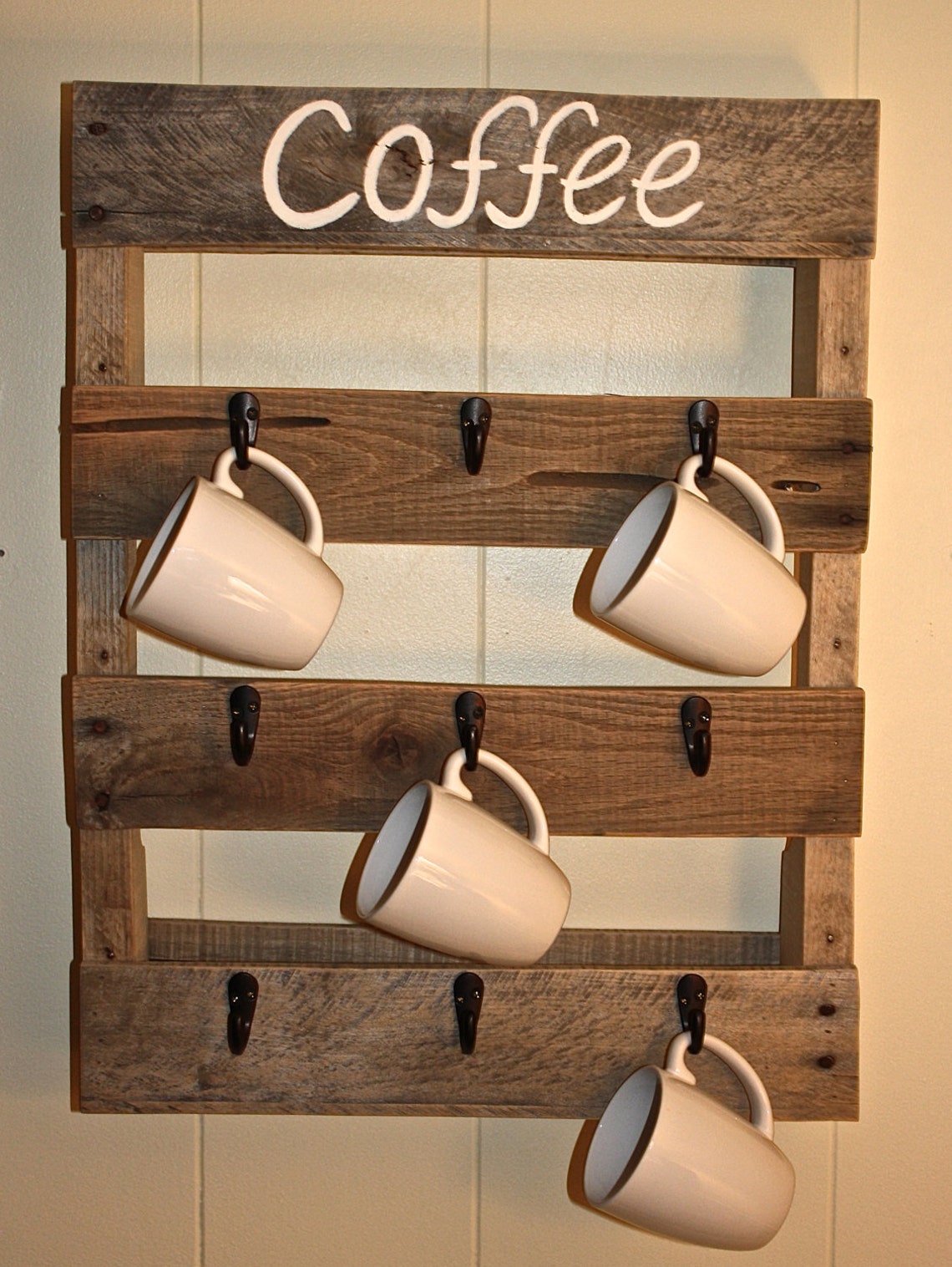 Pallet Mug Rack - Etsy