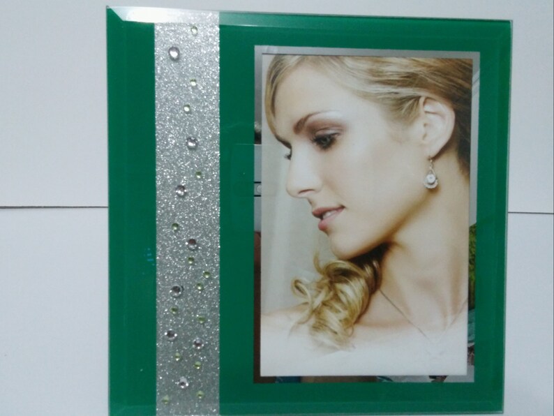 Glass Photo Frame Picture Crystal Wedding Home Decoration Home Gift - Etsy