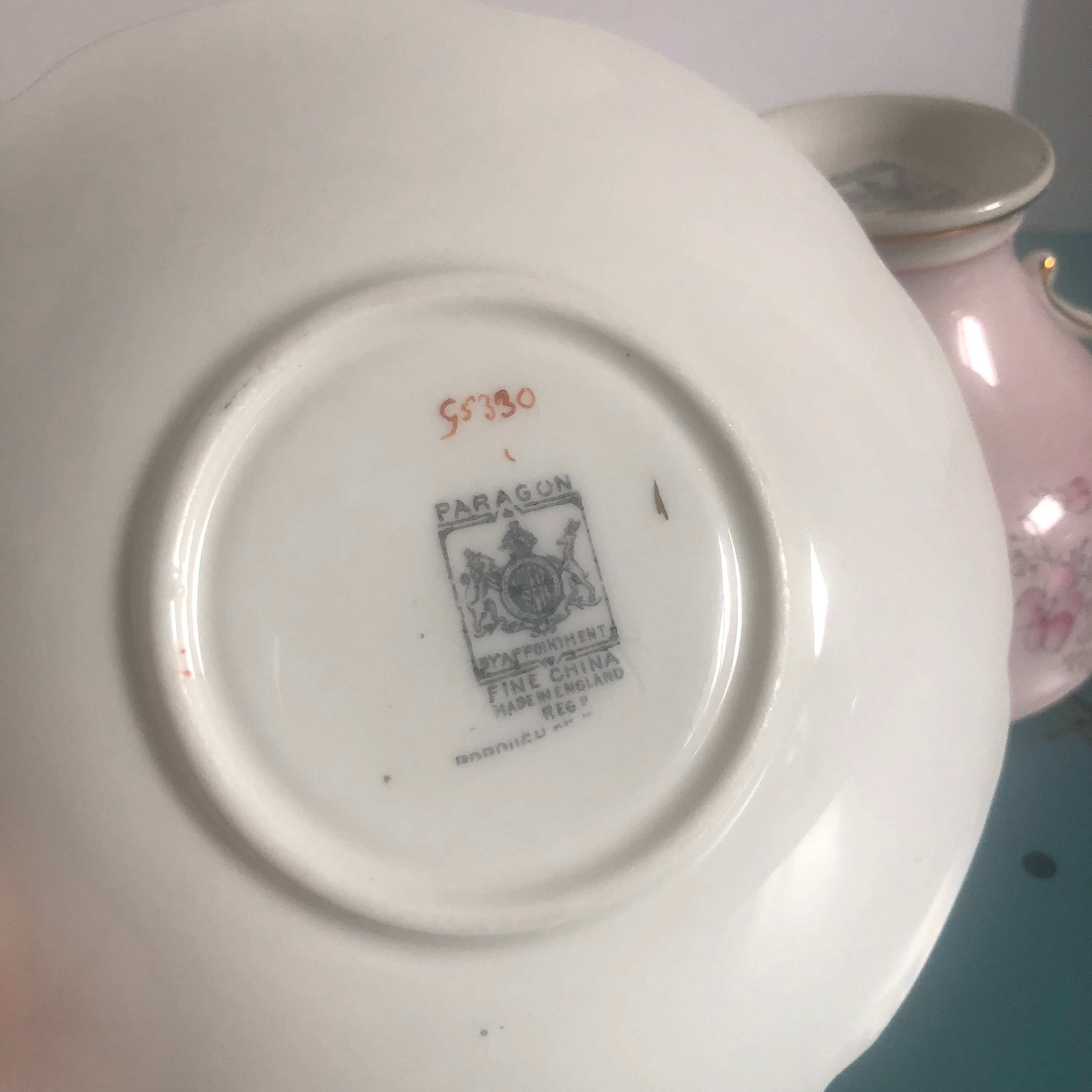 Pale Pink Paragon Teacup and Saucer Matching Set 1940’s - Etsy