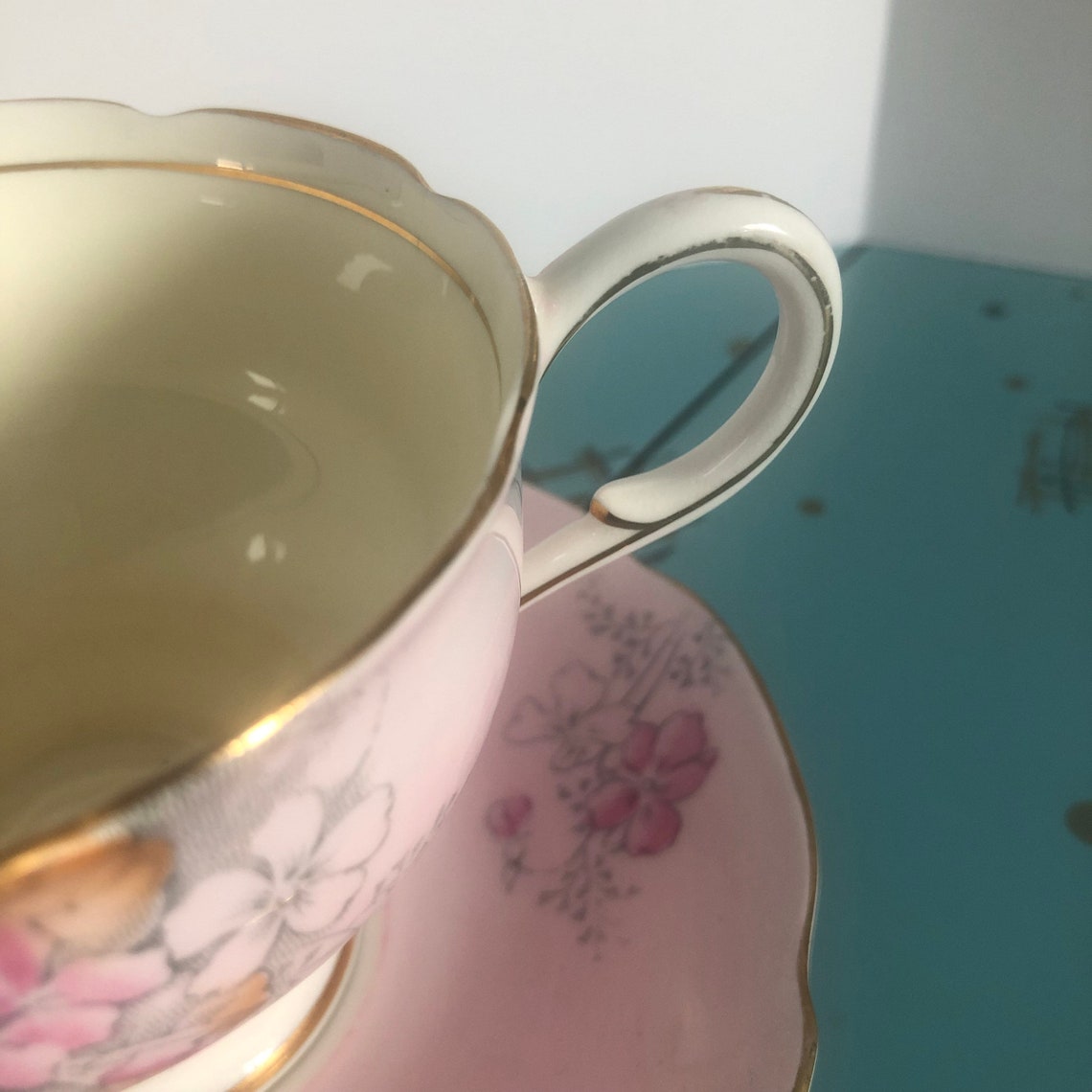 Pale Pink Paragon Teacup and Saucer Matching Set 1940’s - Etsy