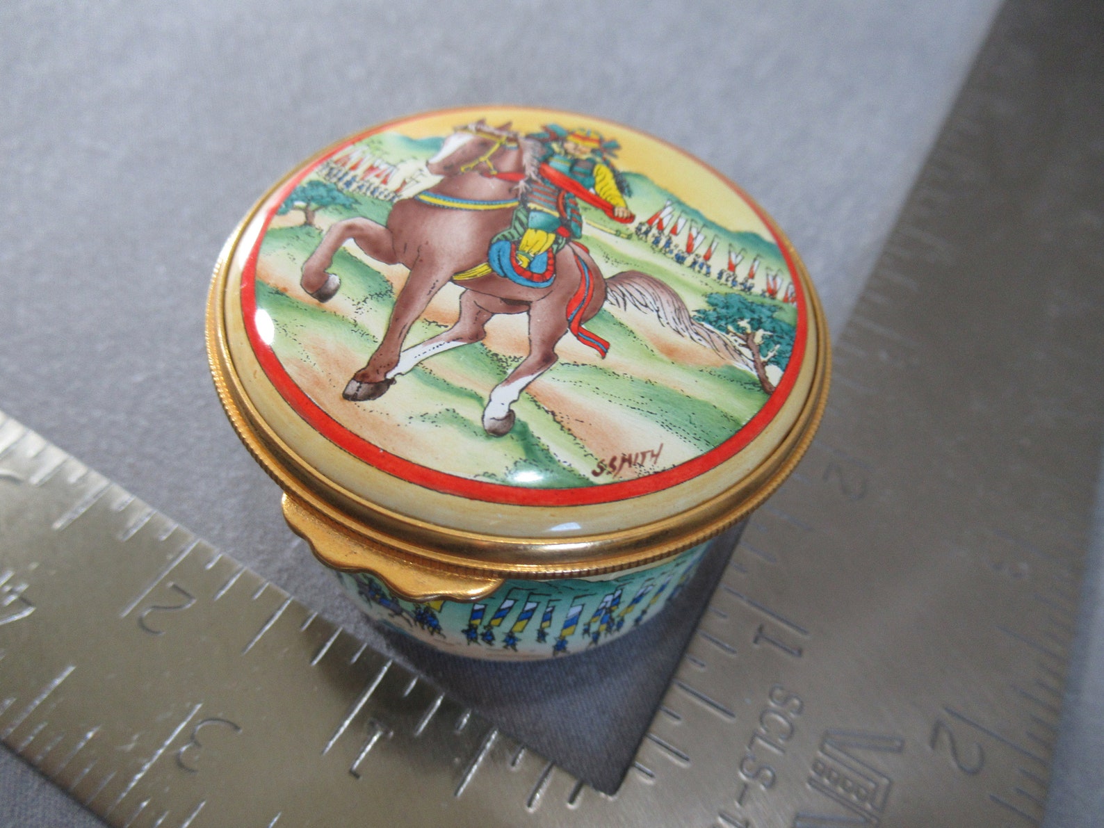 Kingsley Enamel SAMURAI Japanese Warrior Trinket Box - Etsy