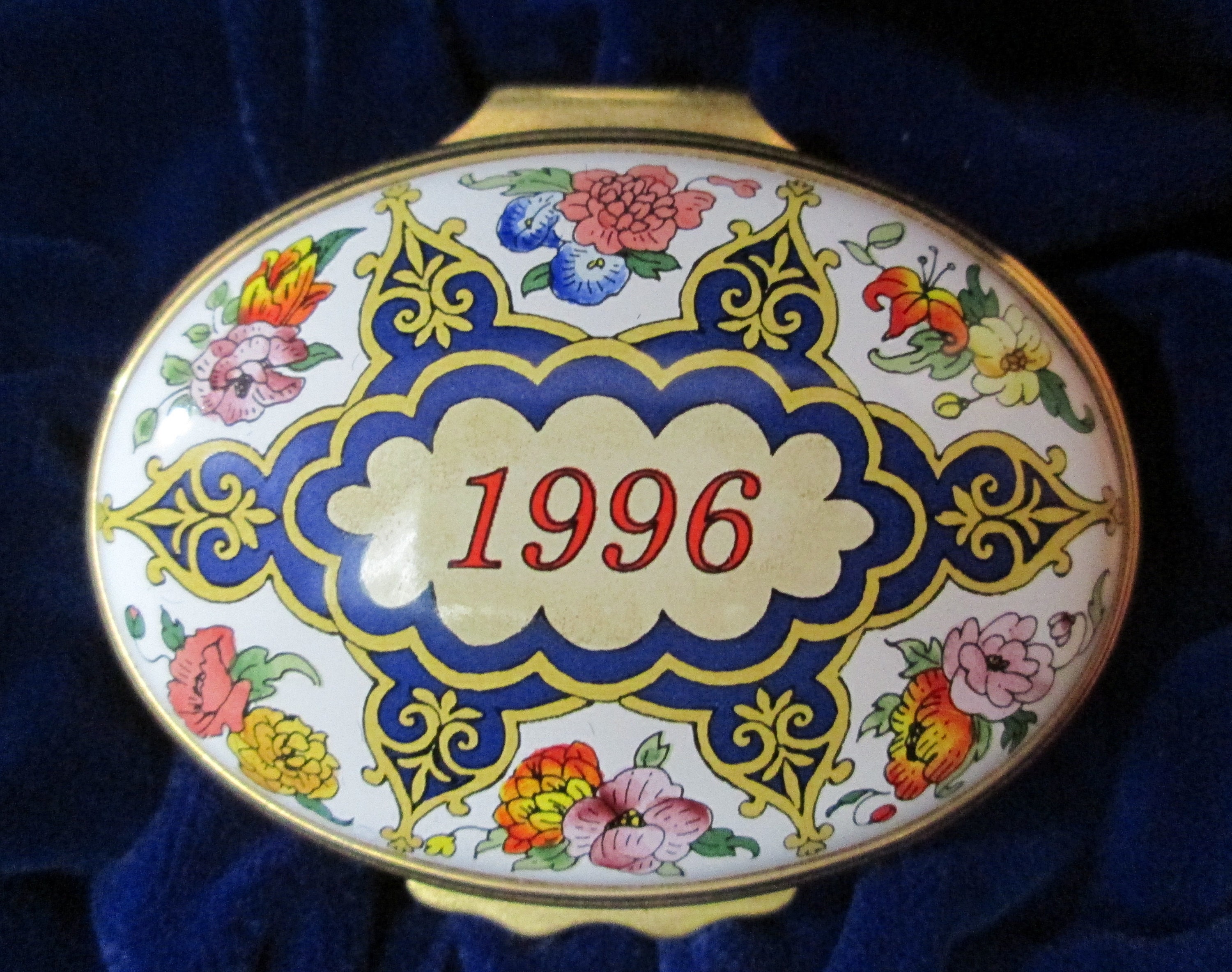 Halcyon Days Enamel Box 1996 A Year to Remember - Etsy