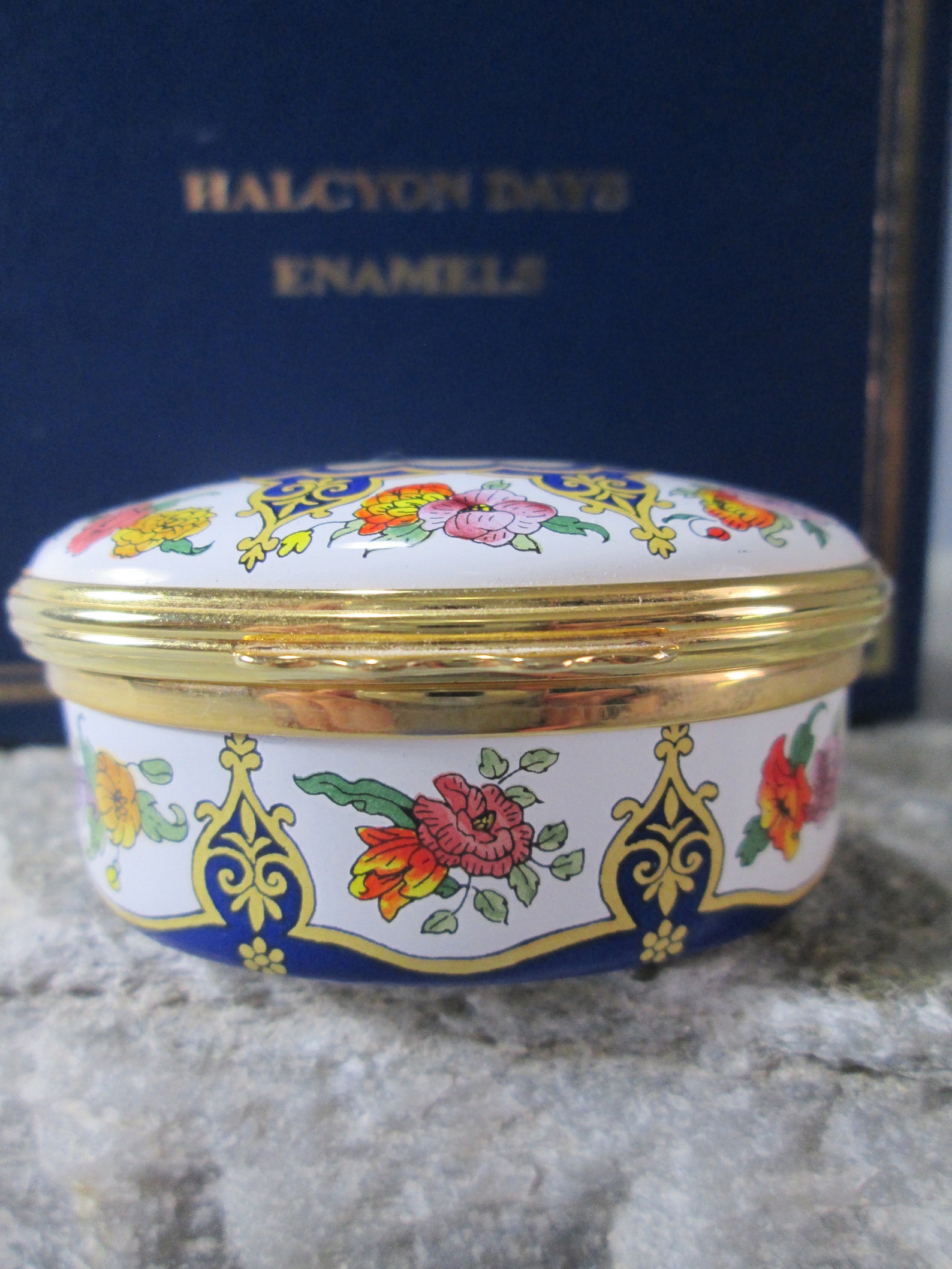 Halcyon Days Enamel Box 1996 A Year to Remember - Etsy