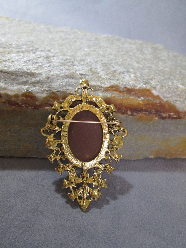 Regency Style Cameo Brooch Bridgerton Party Sparkle Style - Etsy