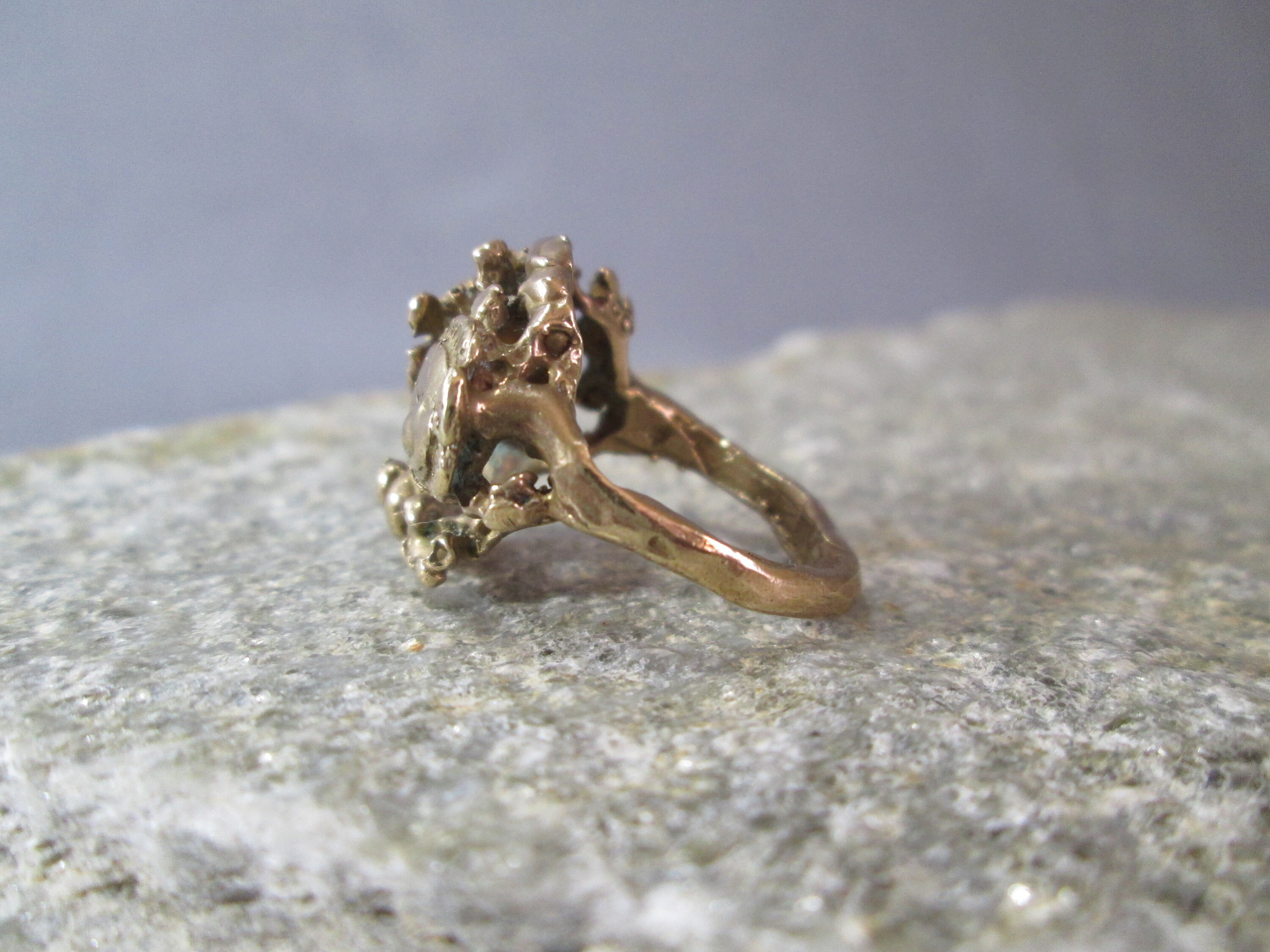 Artisan Bronze Ring TWO FISH Tropical Coral Reef Arts and - Etsy