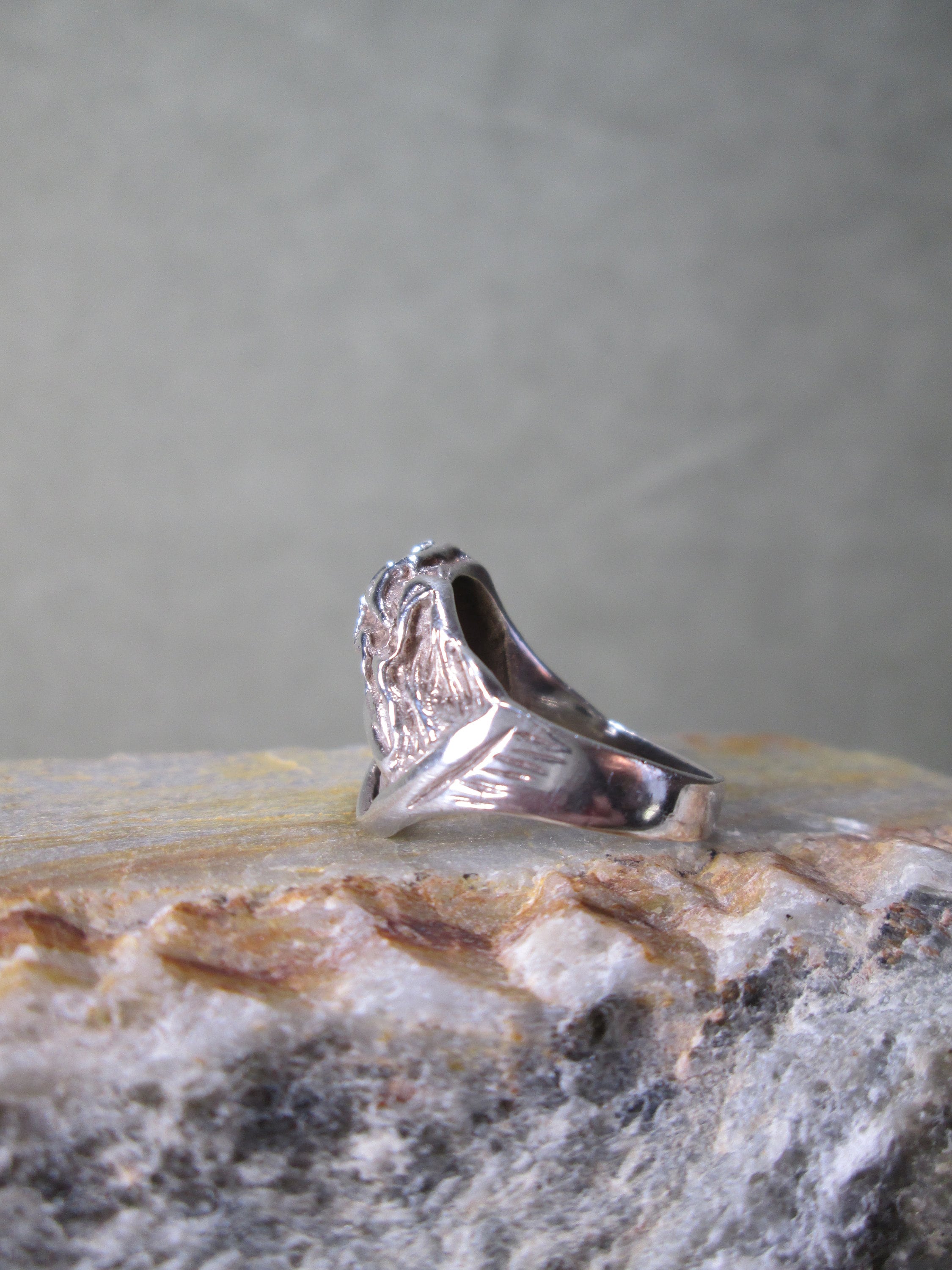 Bespoke Sterling Silver Ring Sculpted Horse Profile With - Etsy