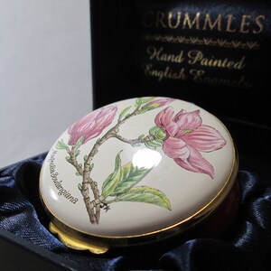 Crummles Enamel Box MAGNOLIA Soulangiana Flower - Etsy