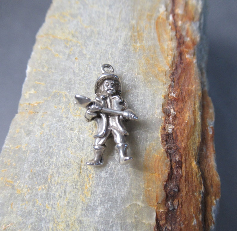 Sterling Silver Fireman Charm Fire Fighter With Axe - Etsy