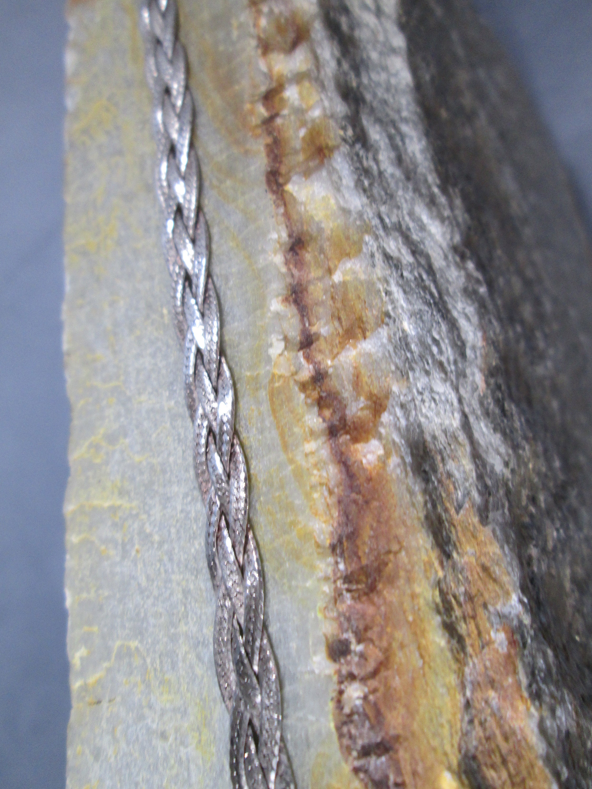 Sterling Silver Braided Chain Necklace Three Silver Strands | Etsy