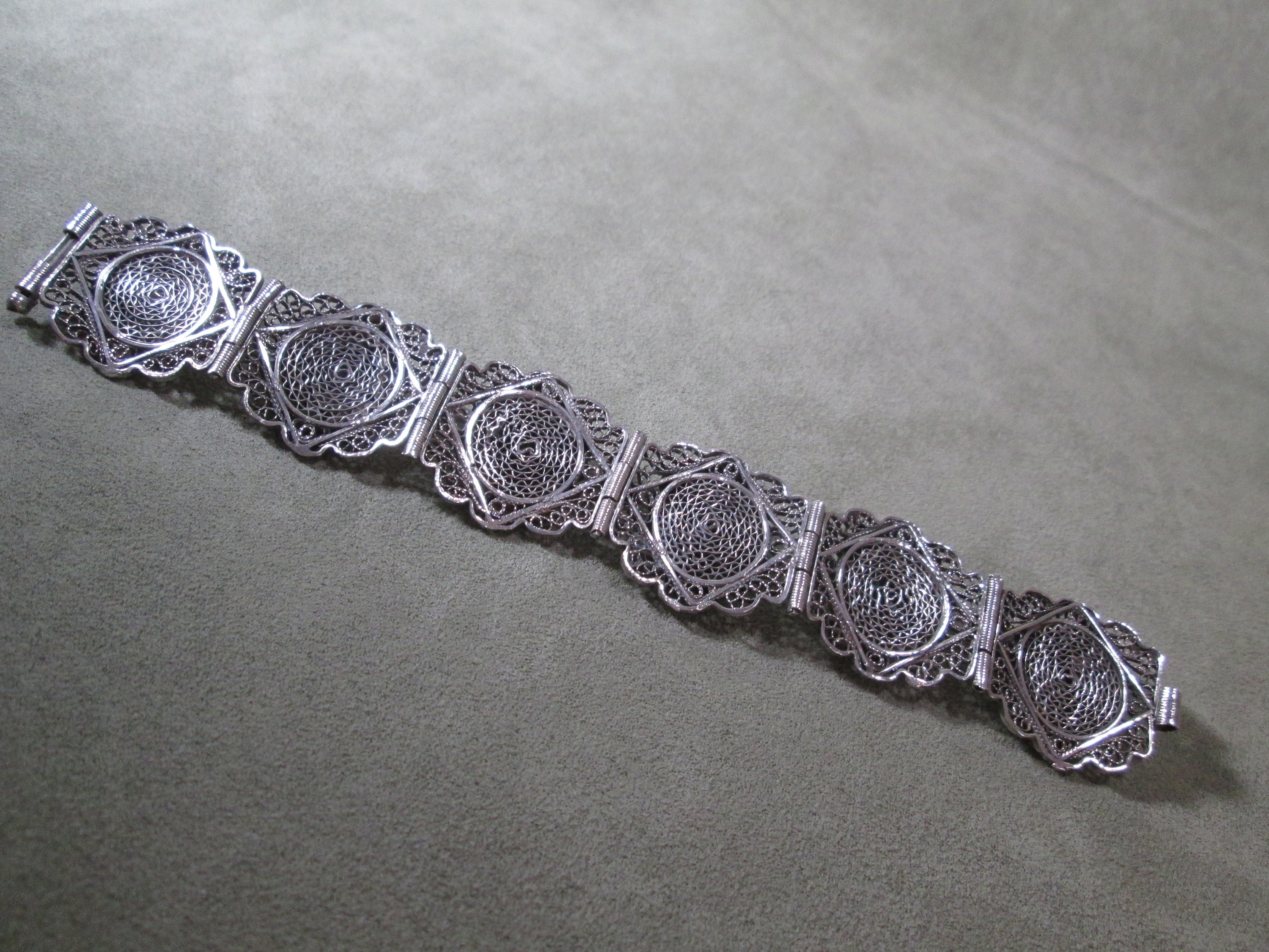 Sterling Silver SCARAB Cuff Bracelet, Persian Filigree - Etsy