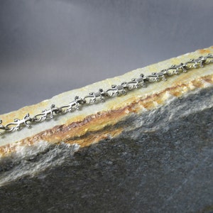 Sterling Lizard Bracelet Artisan Silver Reptile Chain - Etsy