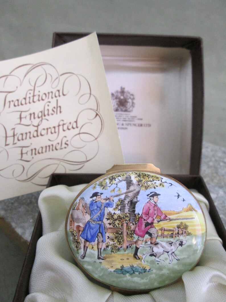 Crummles Enamel Box GENTLEMEN GONE HUNTING | Etsy