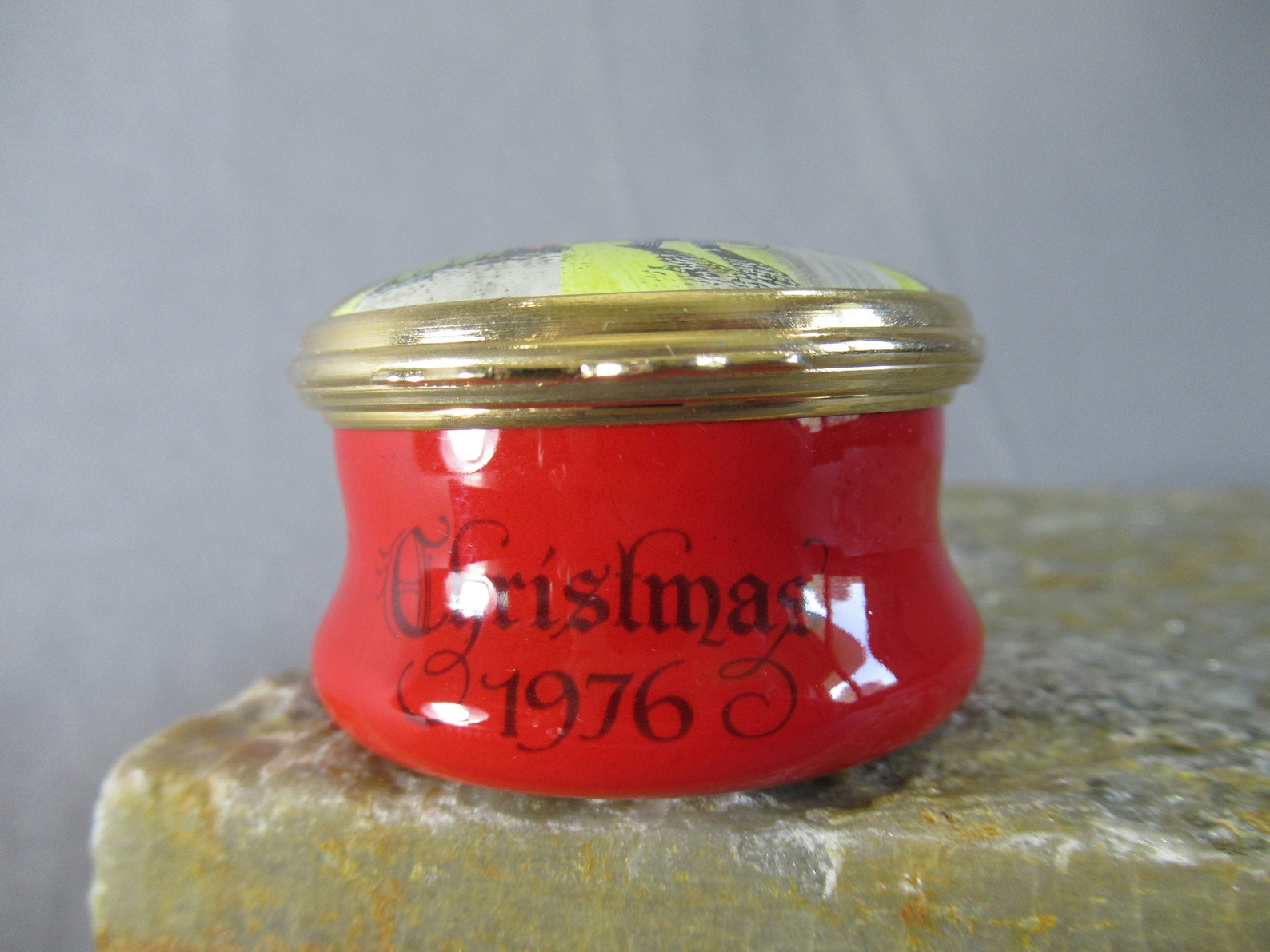 1976 Christmas Box Halcyon Days Bilston Battersea Enamels - Etsy