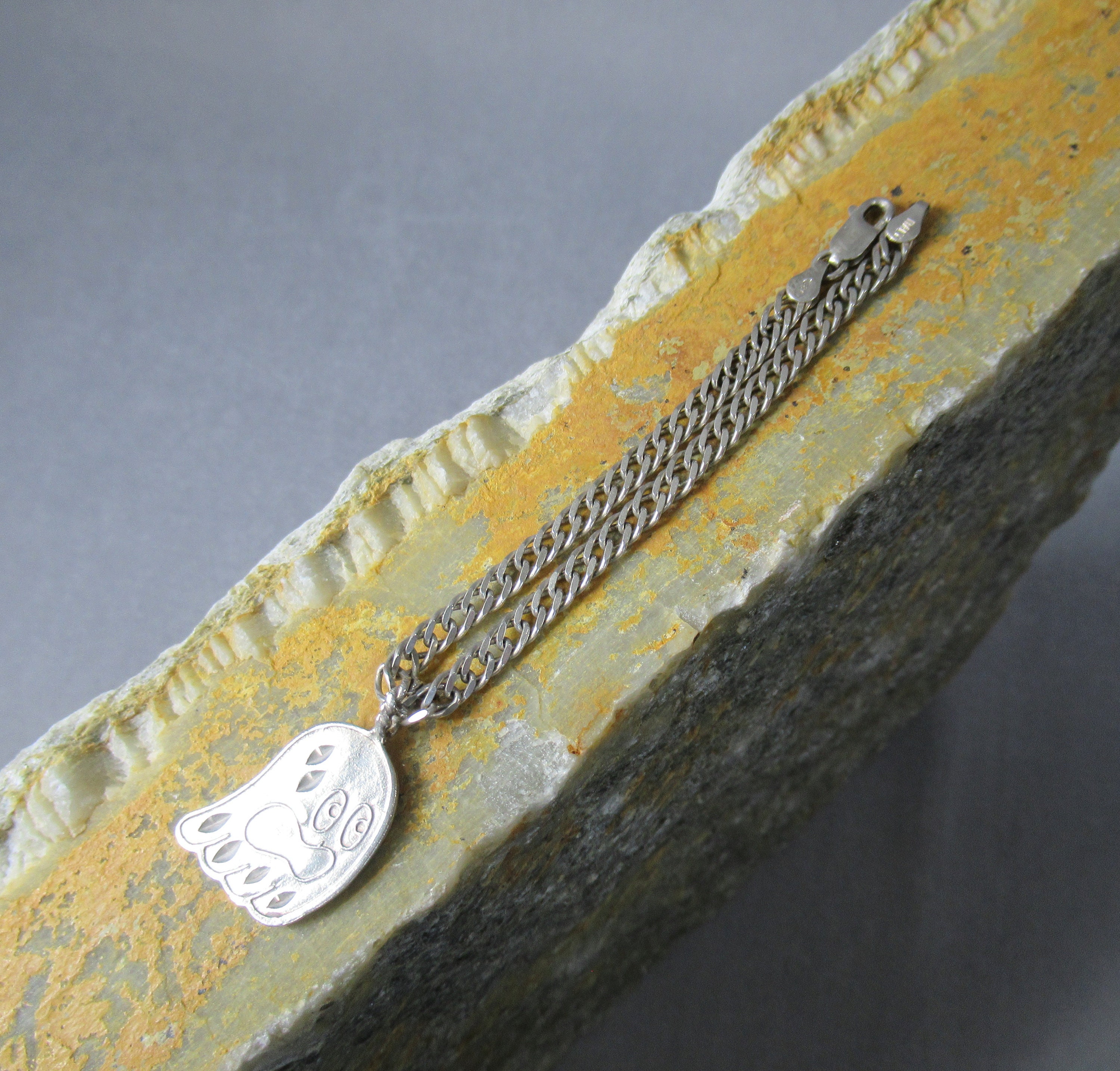 Pac-man Ghost Charm Bracelet Sterling Silver Gamer Chain - Etsy