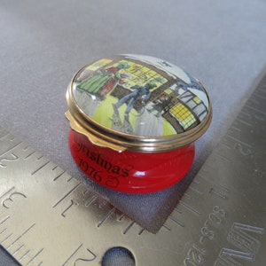 1976 Christmas Box Halcyon Days Bilston Battersea Enamels - Etsy
