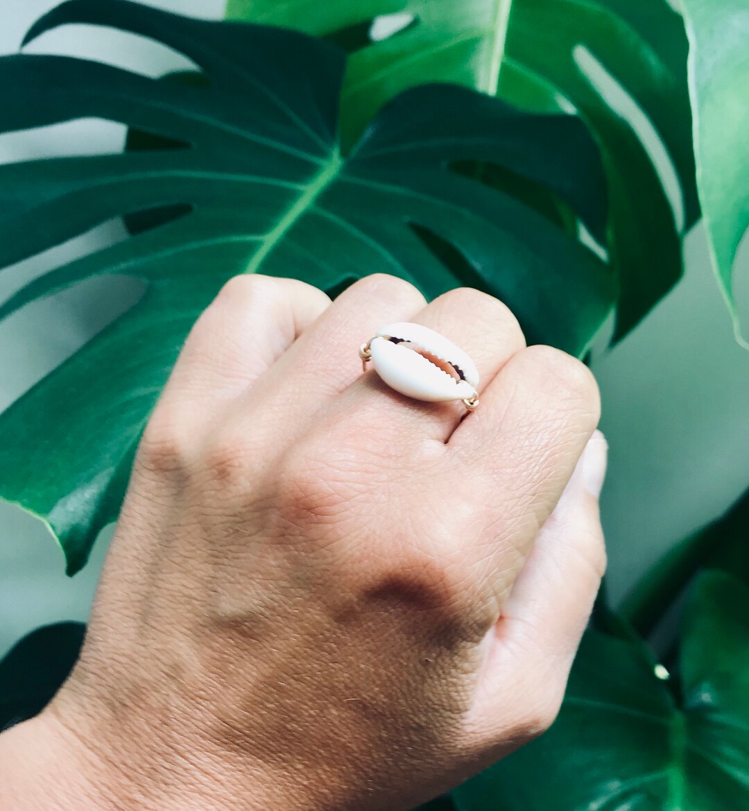 Naiade Cowrie Shell Ring Boho Summer Jewelry Hippie Chic Ring Bohemian ...