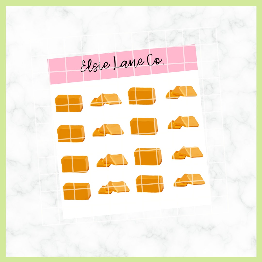 Cheddar Cheese Doodle Stickers // Planner Stickers // Doodles ...