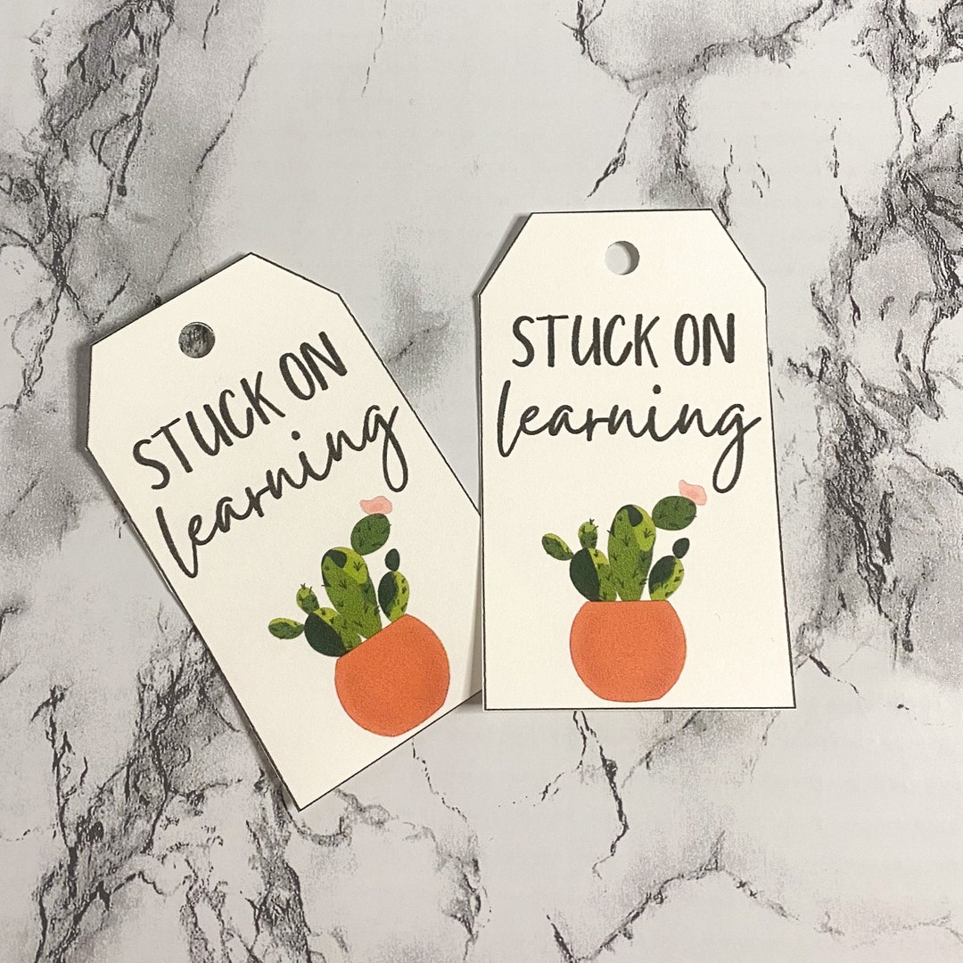 Printable Stuck on Learning Gift Tag // Boho // Back to School ...