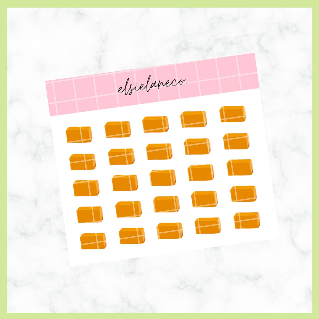 Cheddar Cheese Blocks Doodle Stickers // Planner Stickers // Doodles ...