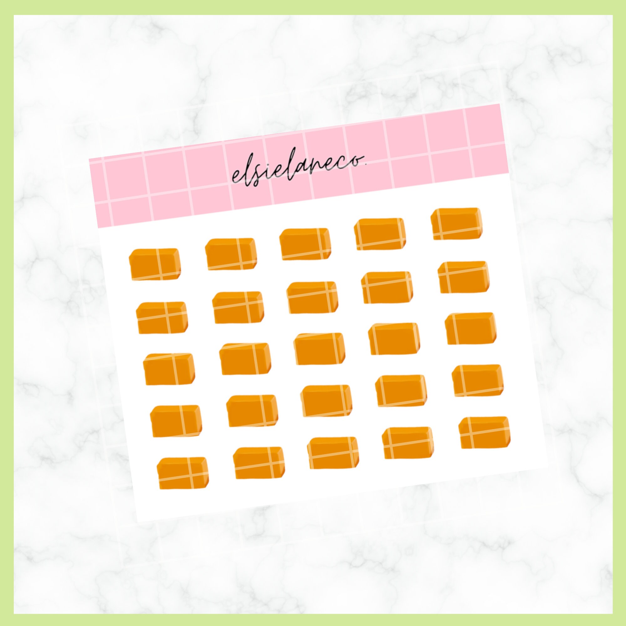 Cheddar Cheese Blocks Doodle Stickers // Planner Stickers // Doodles ...