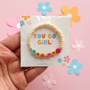 GIRL POWER Beaded Bracelet. Gift for Girl. Empowerment Gift. - Etsy