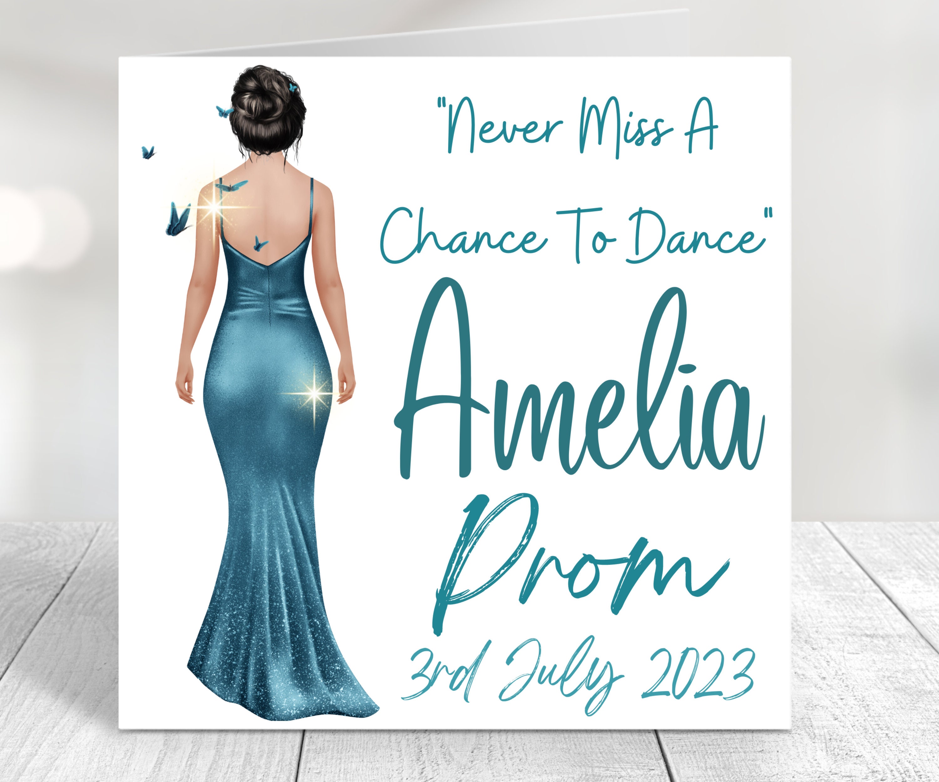 Prom Cards for Girls Change Hair and Dress High School Prom - Etsy