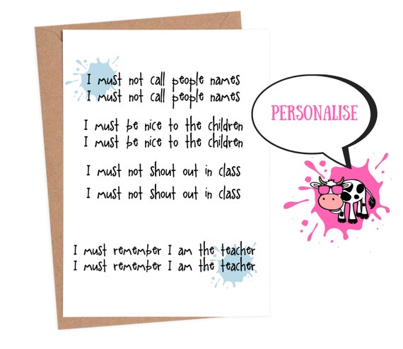 Teachers Cards To Make
