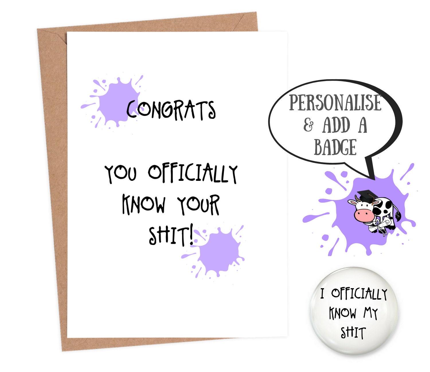 Personalised Graduation Card Funny Funny Graduation Card for - Etsy