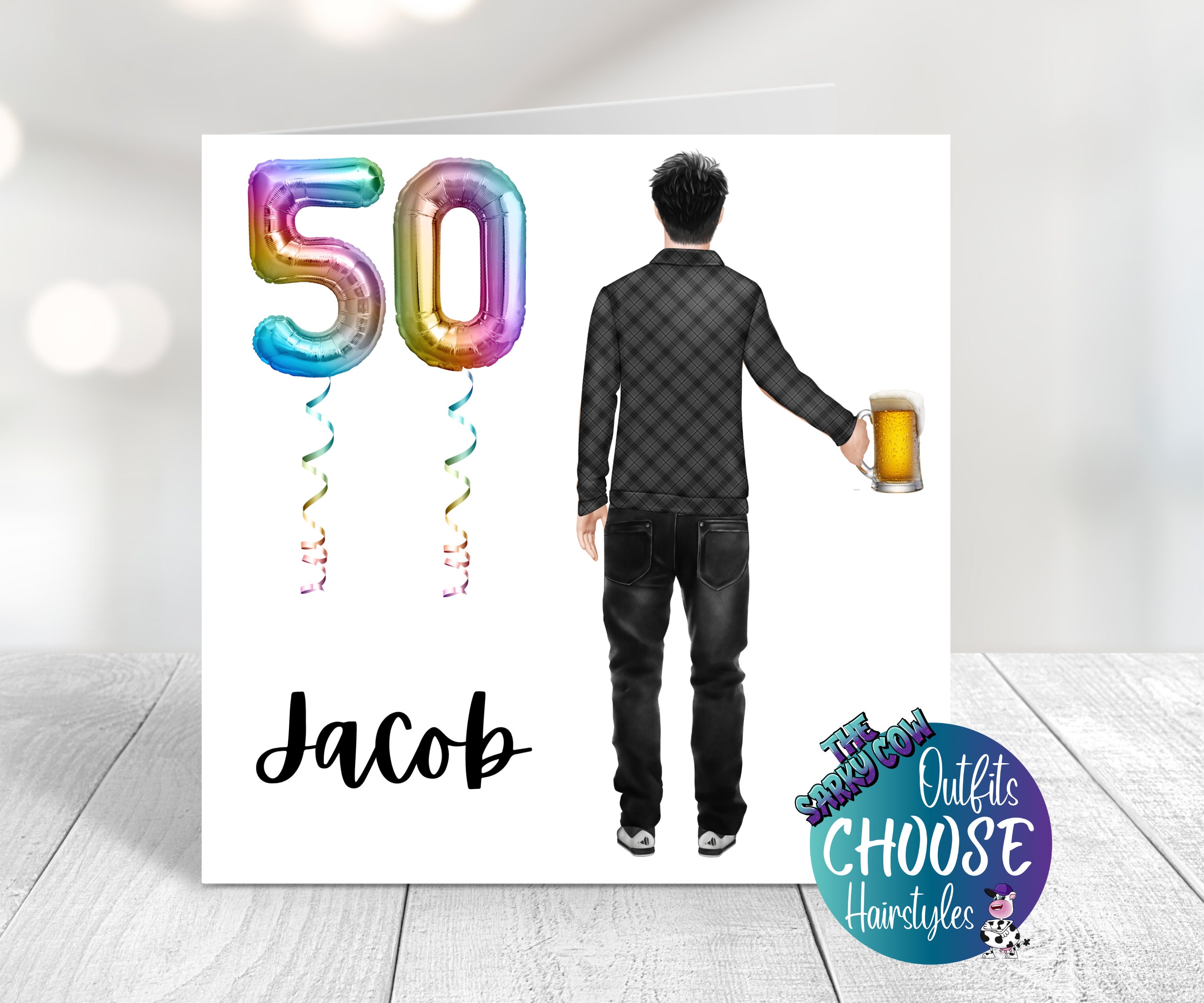 50th Card for a Man 50th Card for Brother 50th Card for Best - Etsy
