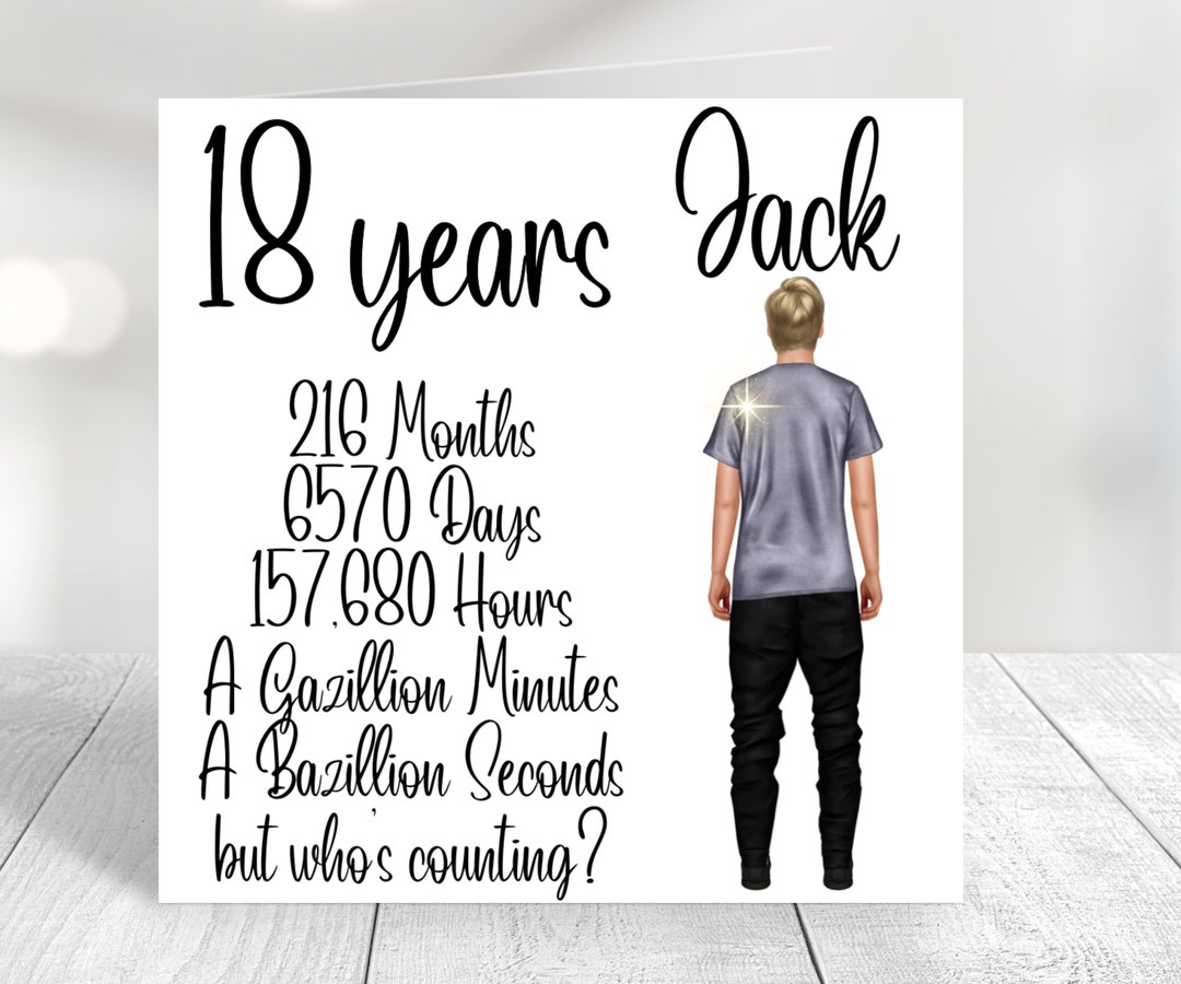 18th Birthday Card Boy 18th Card Boy 18th Birthday Card for Boy Best ...