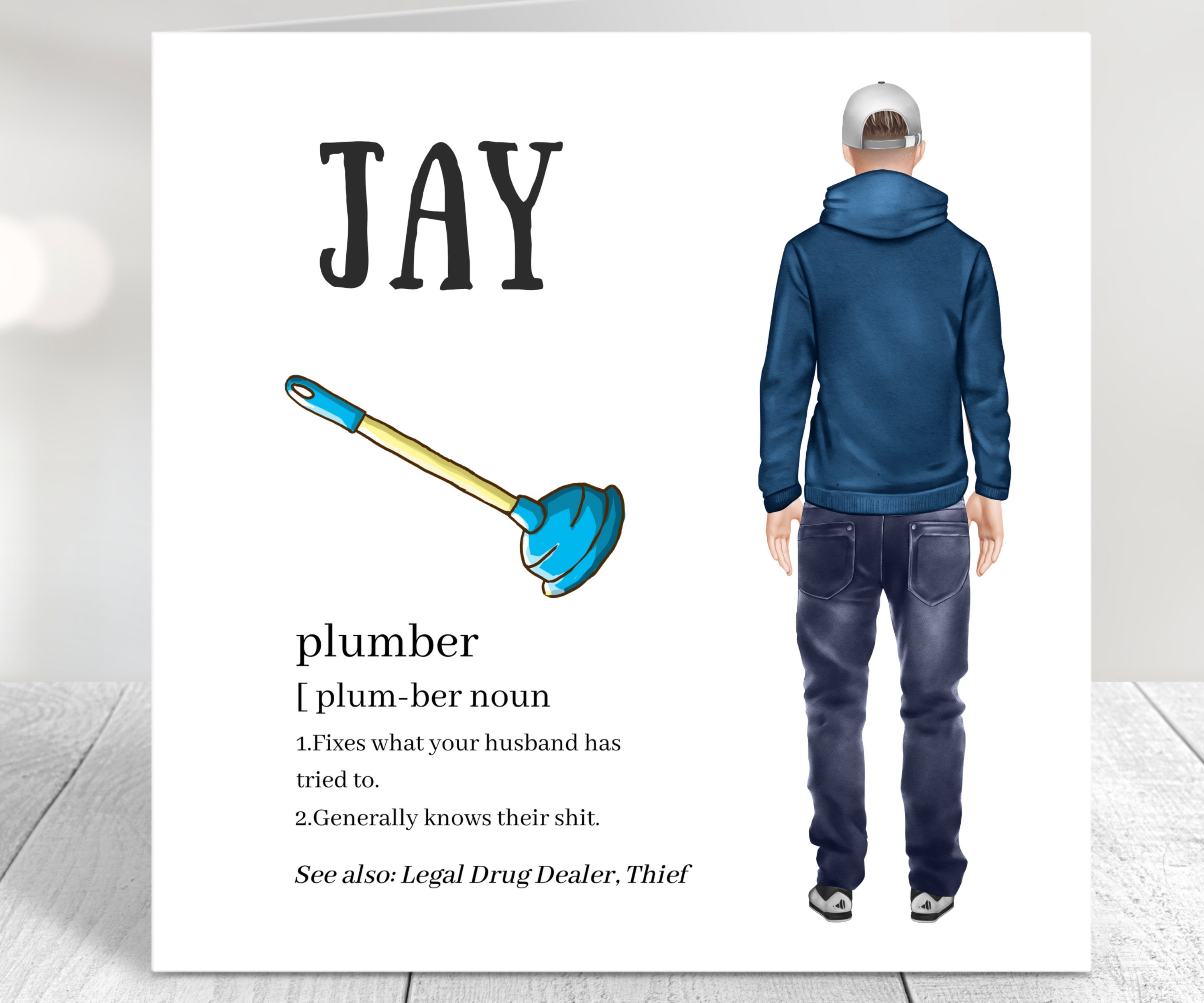Plumber Birthday Card, Plumber Card, Personalised, Plumbing Birthday ...